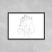 Superhero Poster Comic Lineart One-line Line Art - Etsy Canada