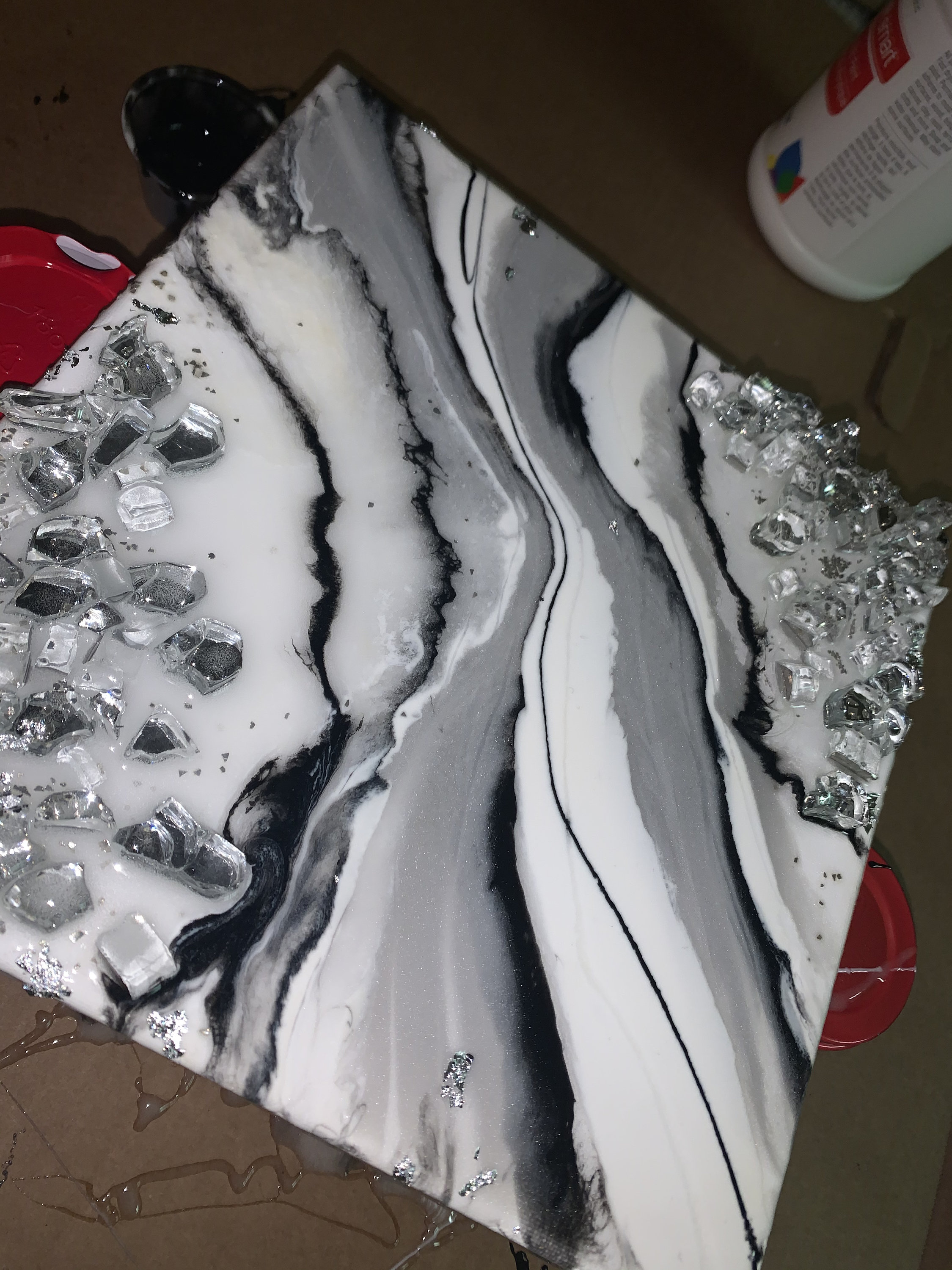 Marble Acrylic Resin Painting - Etsy