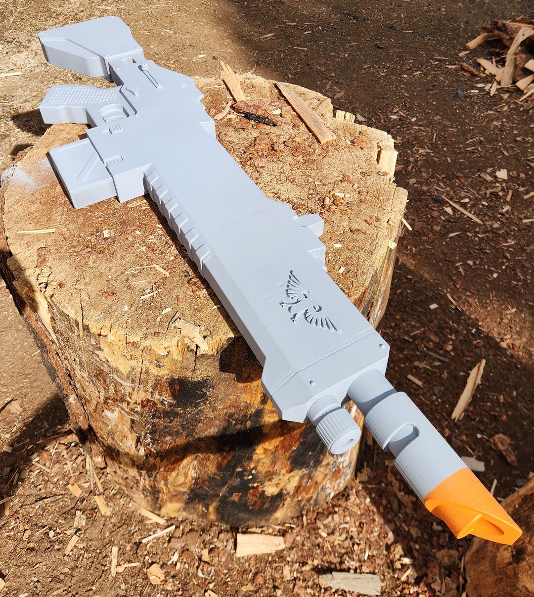 Grim Dark Imperial Las Rifle for Display/cosplay - Etsy