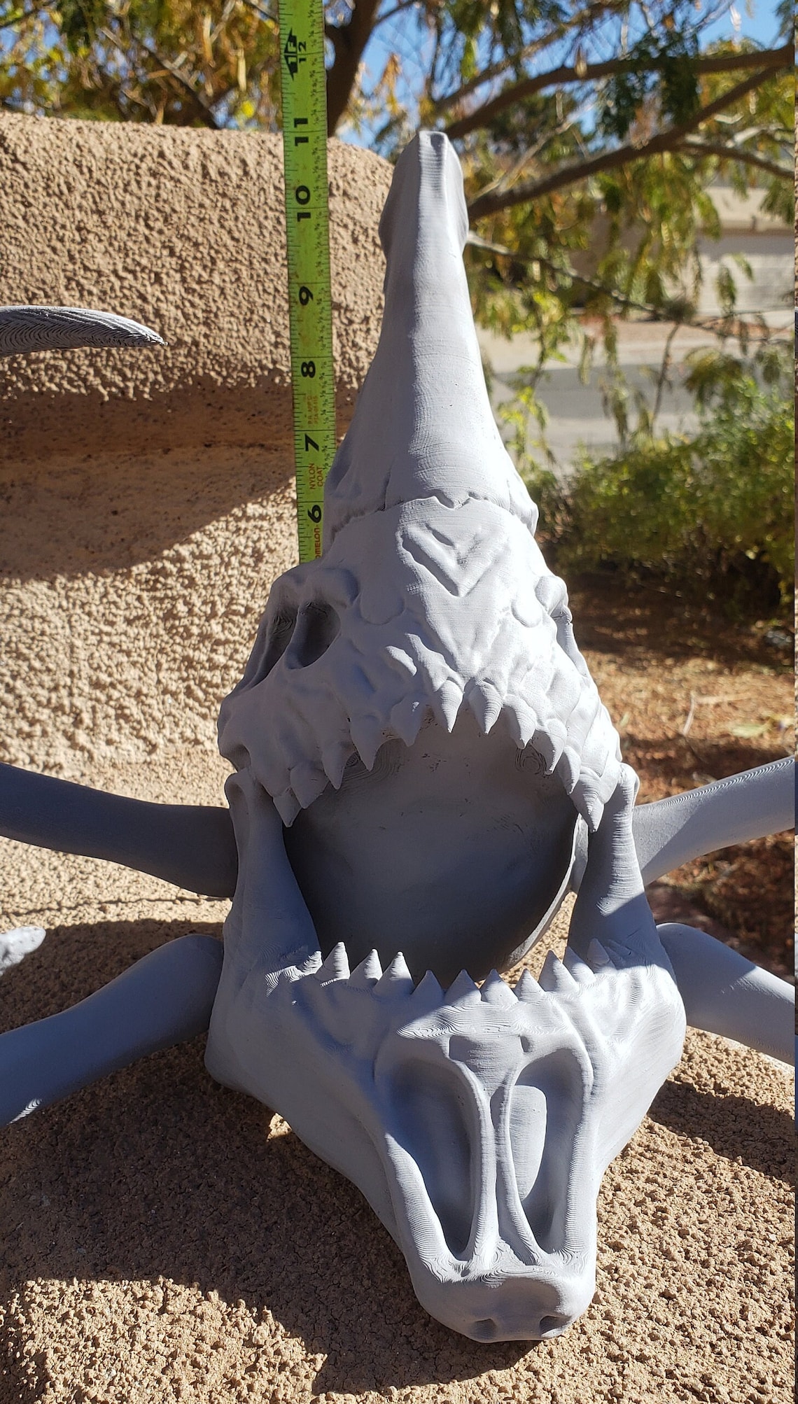 Giant Scale Subnautica Reaper Leviathan Skull 11.5 Inches Tall - Etsy
