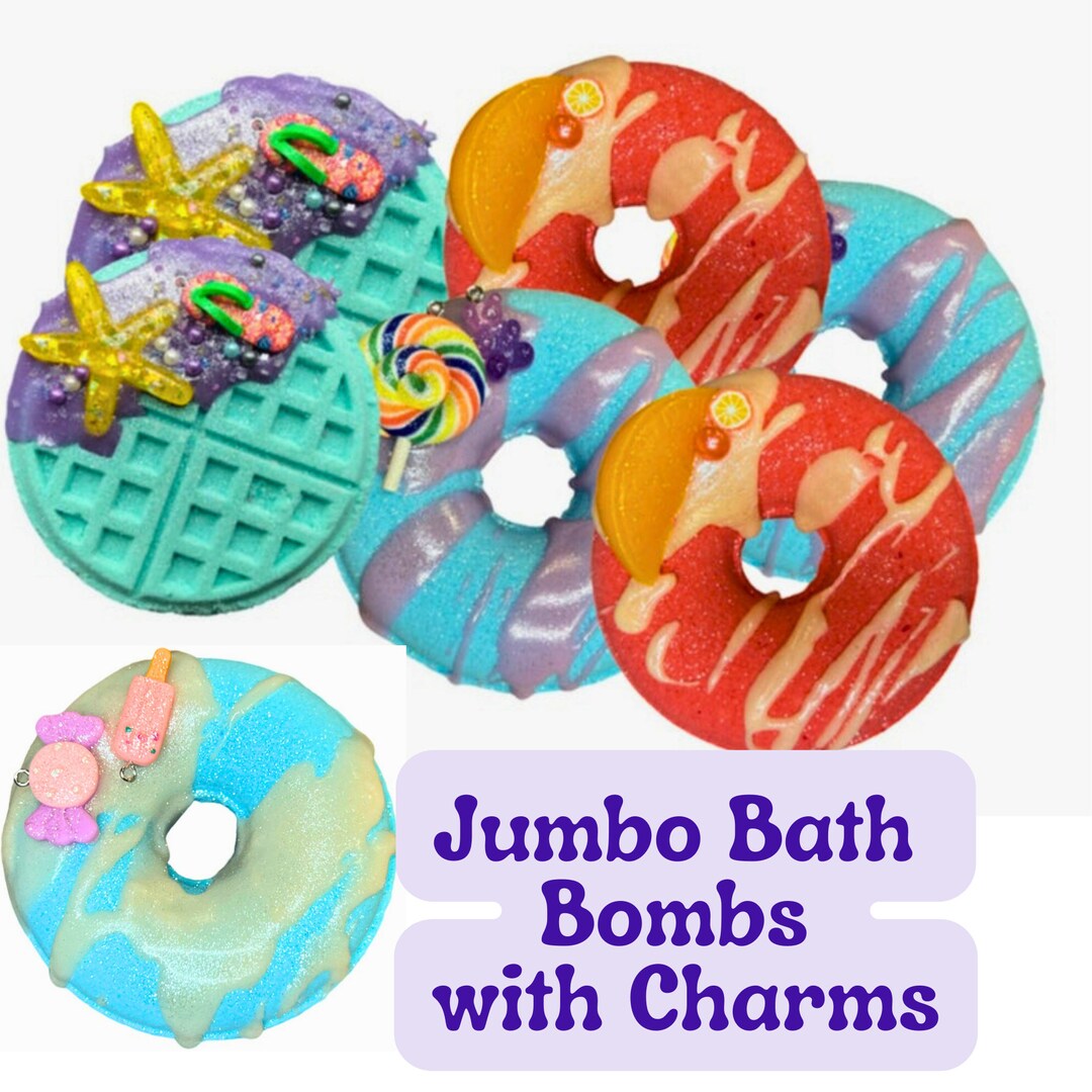 Donut Bath Bombs Waffle Bombs Candy Embed With Toys - Etsy