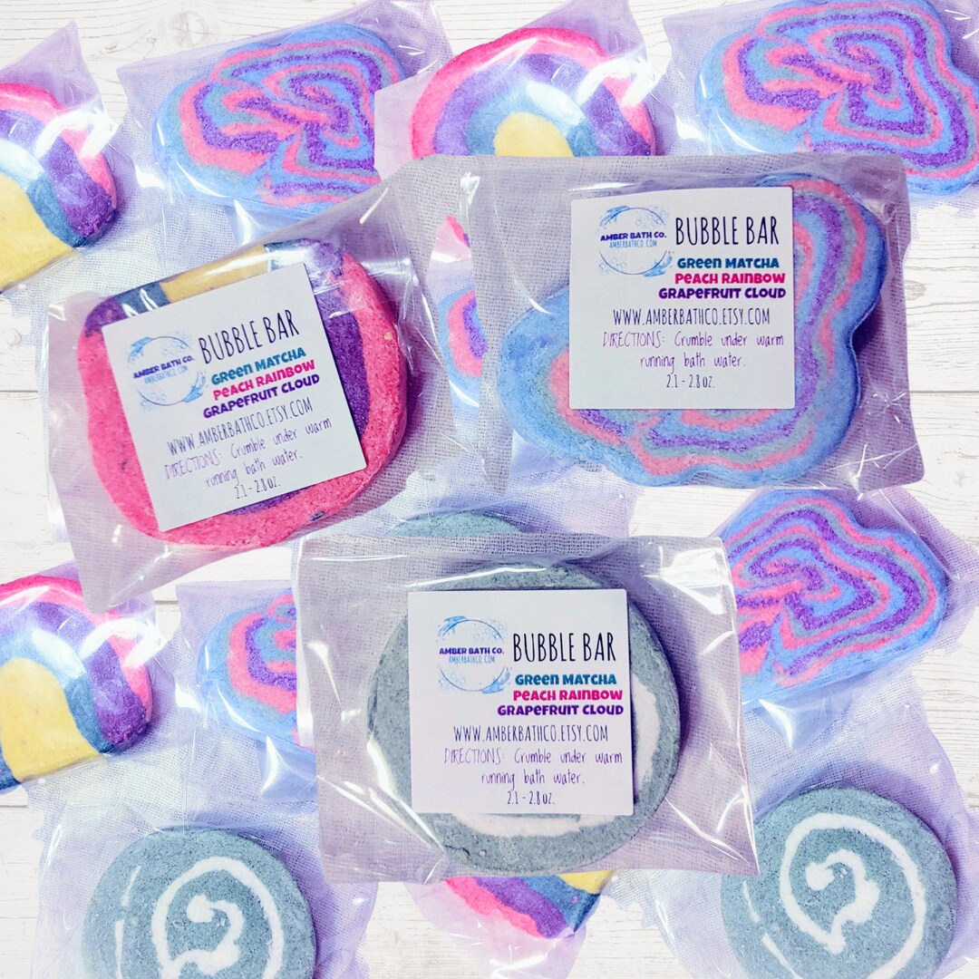 2 Bubble Bars YOUR CHOICE Bath Bubble Bars, Bubble Bath Bar, Solid ...