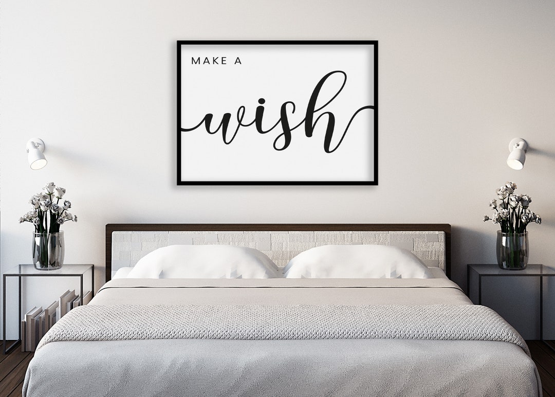 Make A Wish Print - DIGITAL Download, Wall Art, Family Quote, Home ...