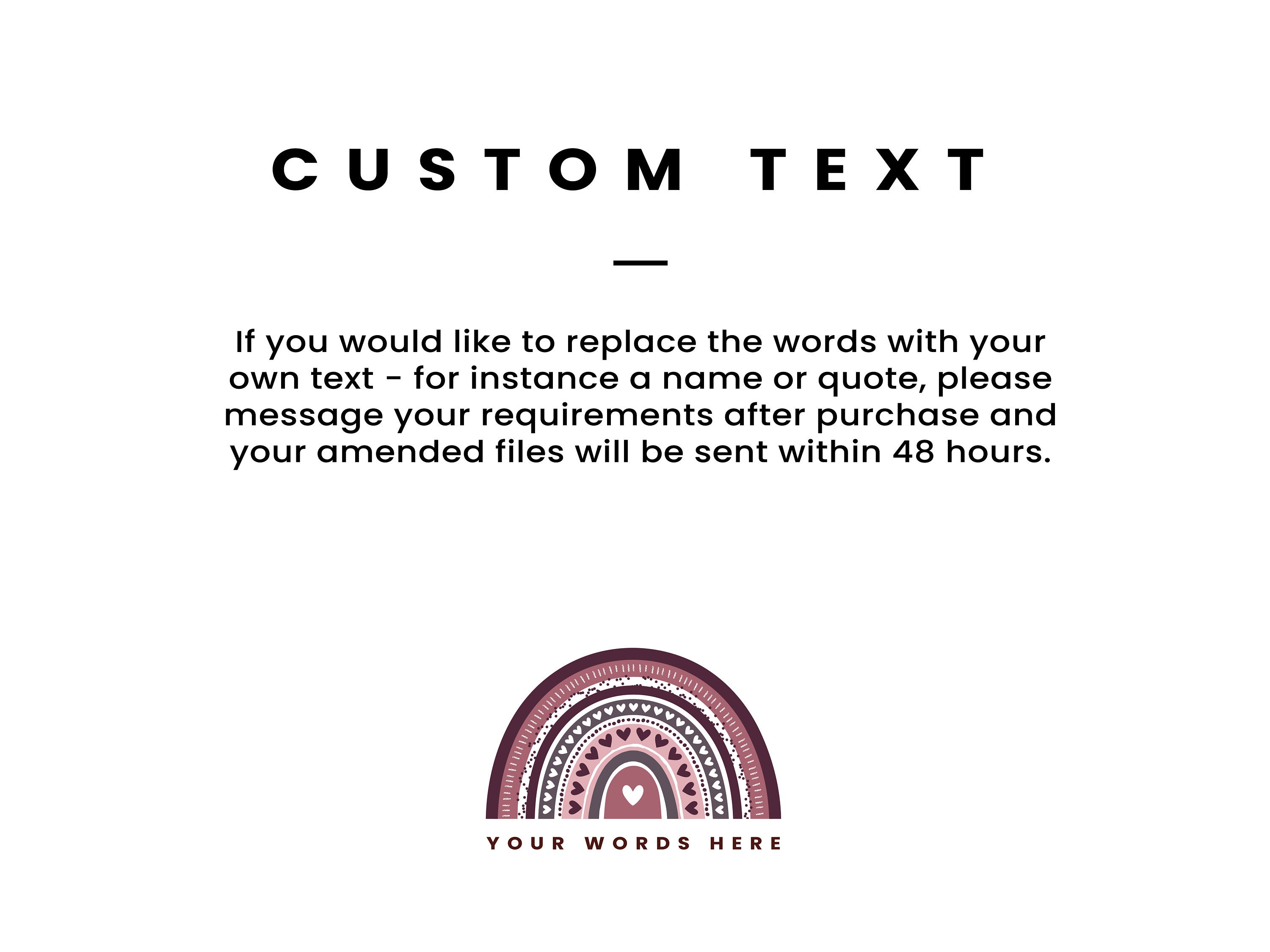 Boho Rainbow Positive Pink Print Descarga DIGITAL, Love More Worry Less ...