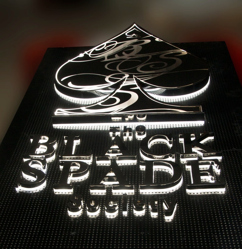 Custom Logo Sign metal Logo Sign Custom Office Sign LED - Etsy