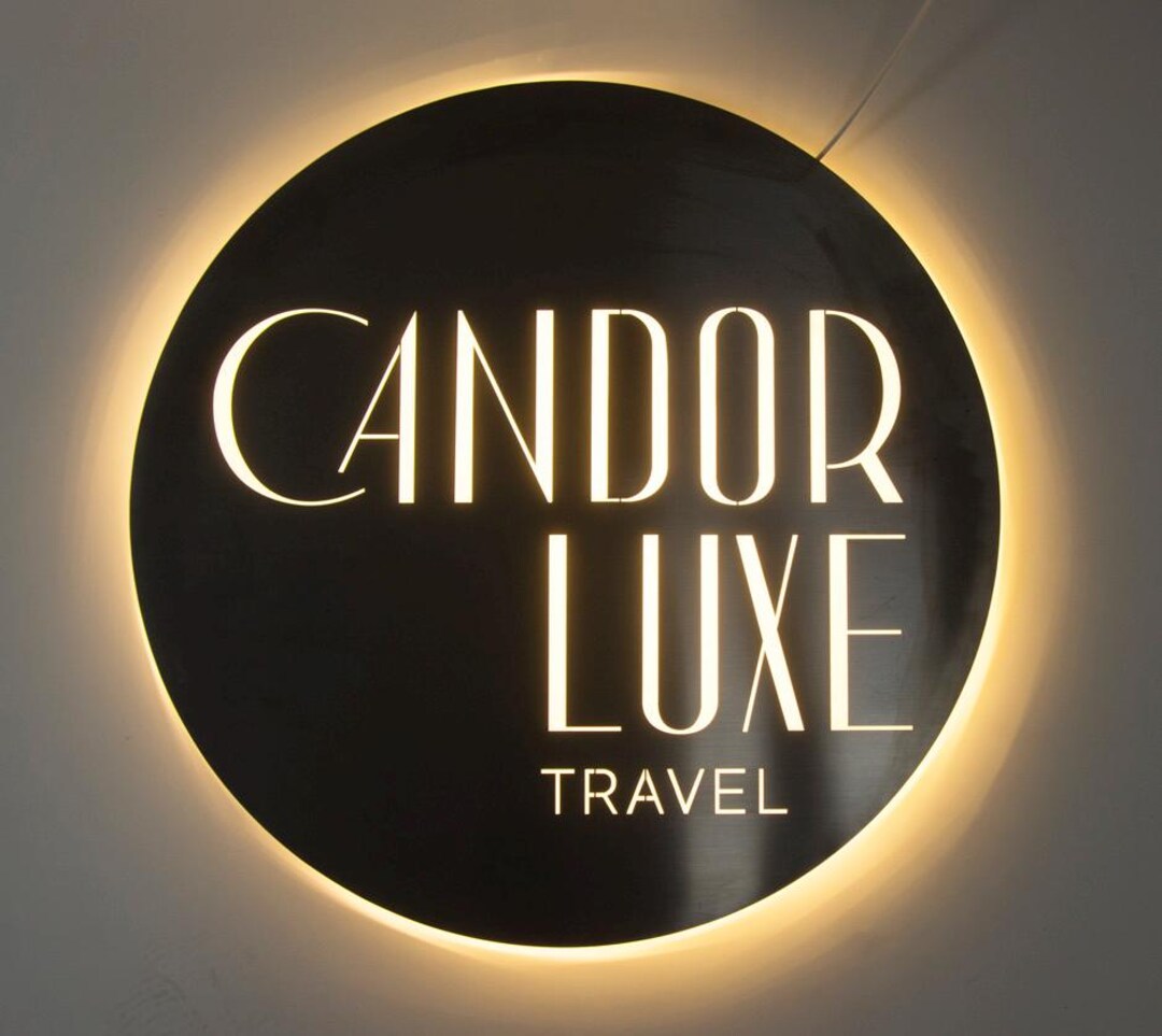 3D Logo Sign: Laser Cut Backlit Business Signboard - Etsy