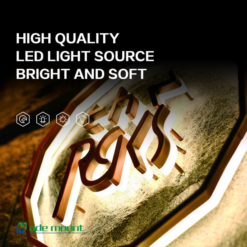 Custom Logo Sign Led Sign-frontlit Logo Sign 3d Business | Etsy