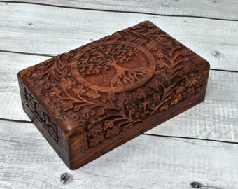 Tree of Life Wooden Box - Etsy