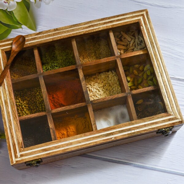 Indian Spice Box - Etsy