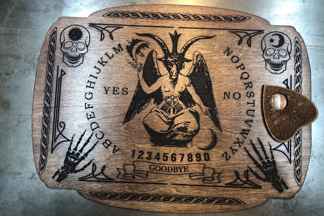 Real Ouija Board Baphomet the Satanic Goat Contoured - Etsy