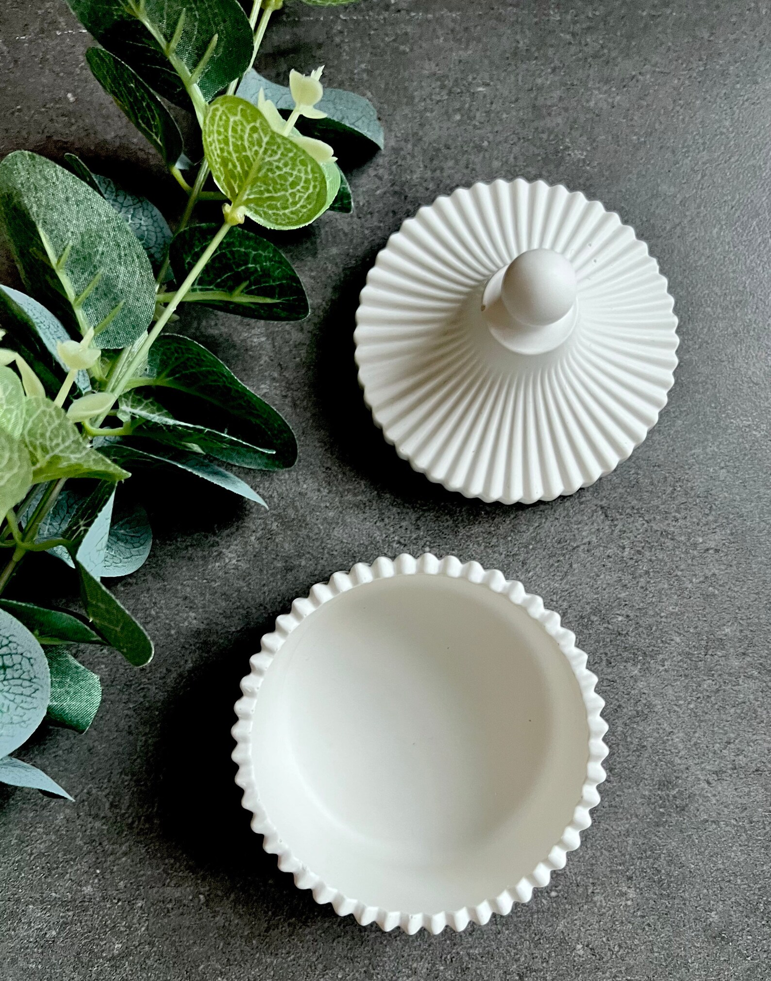 Trinket Jar Jewellery Box Bathroom Pot Concrete Storage - Etsy