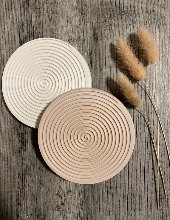 Candle Coaster Display Plate Jesmonite Tray Concrete Place - Etsy