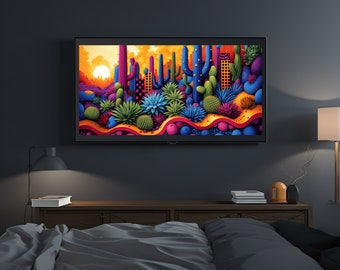 Samsung Frame TV Art - Colorful Display to Brighten Any Room, Uplift ...