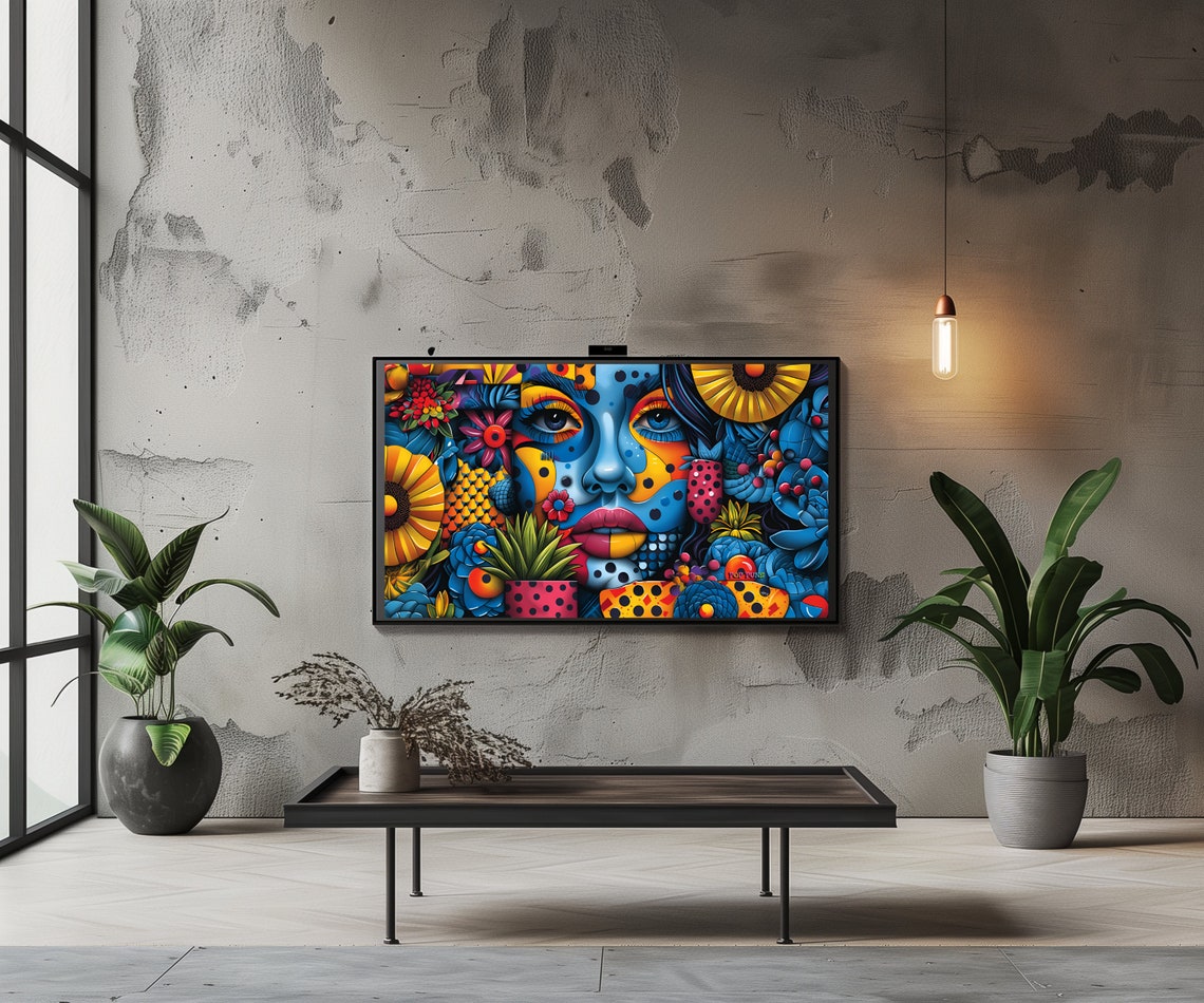 Samsung Frame TV Art - Colorful Display to Brighten Any Room, Uplift ...