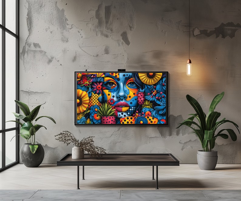 Samsung Frame TV Art - Colorful Display to Brighten Any Room, Uplift ...