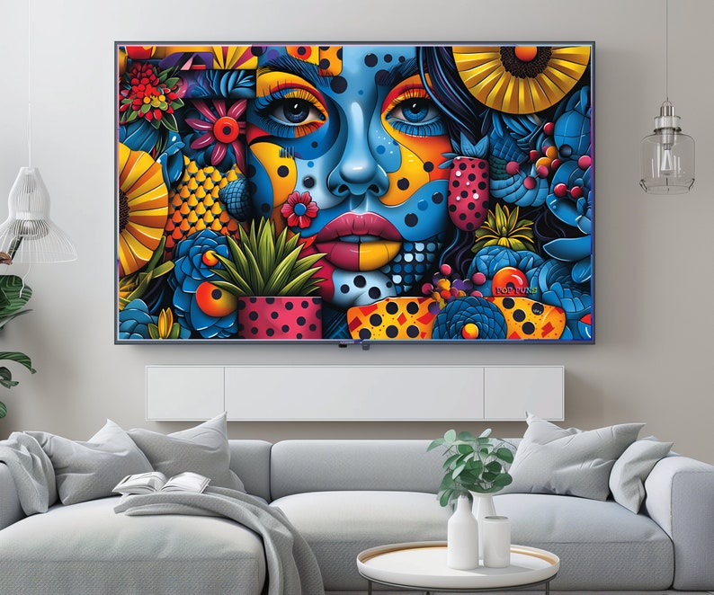 Samsung Frame TV Art - Colorful Display to Brighten Any Room, Uplift ...