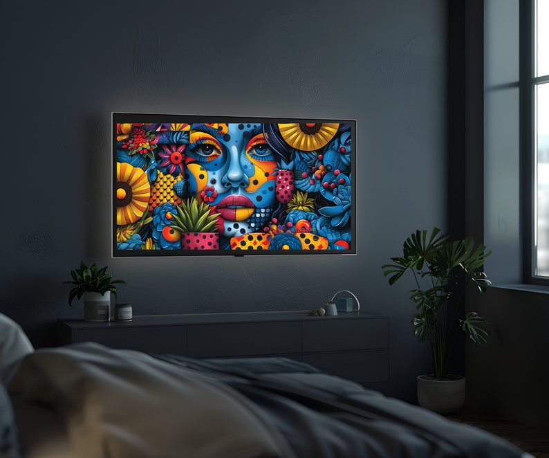 Samsung Frame TV Art - Colorful Display to Brighten Any Room, Uplift ...