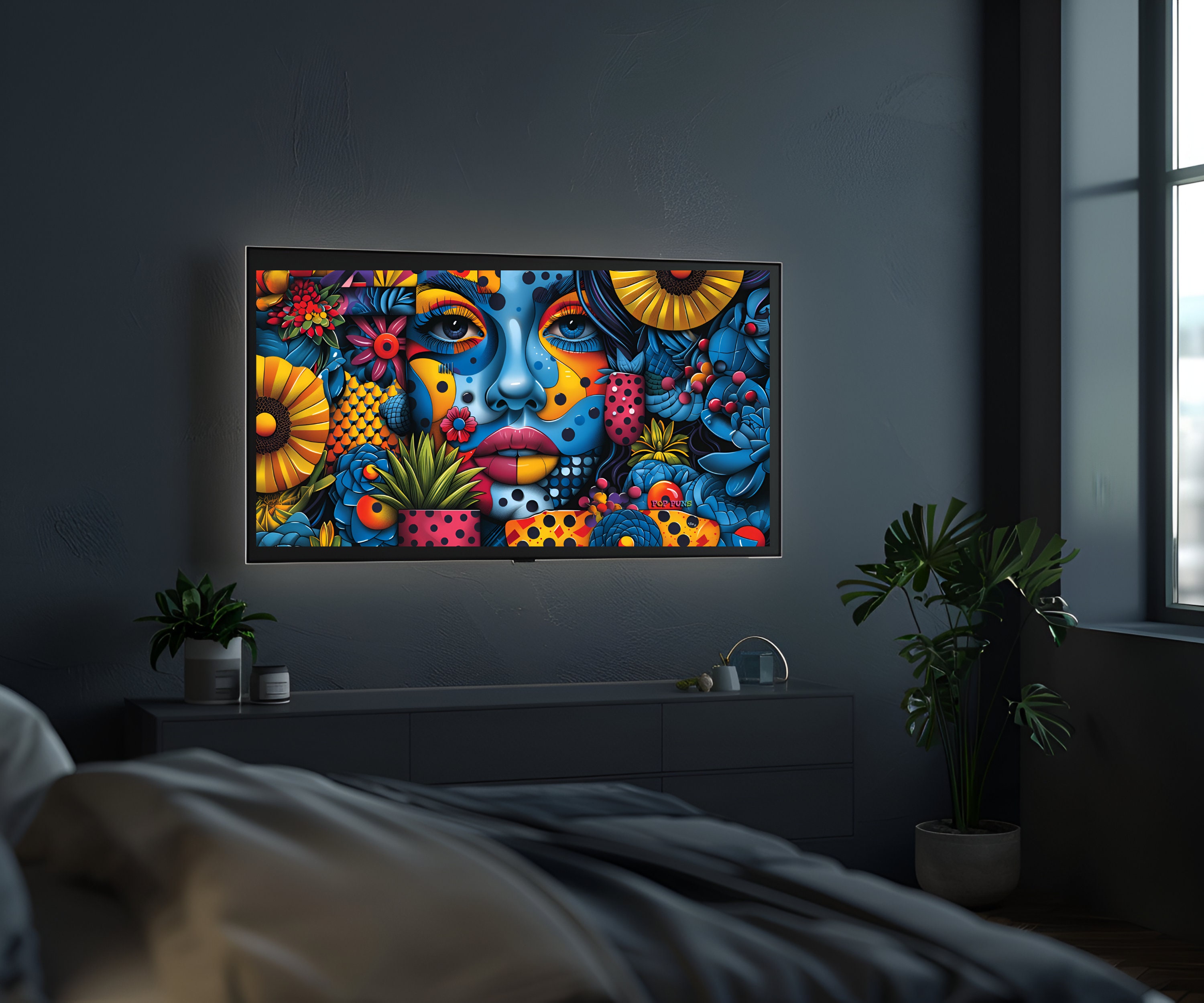 Samsung Frame TV Art - Colorful Display to Brighten Any Room, Uplift ...