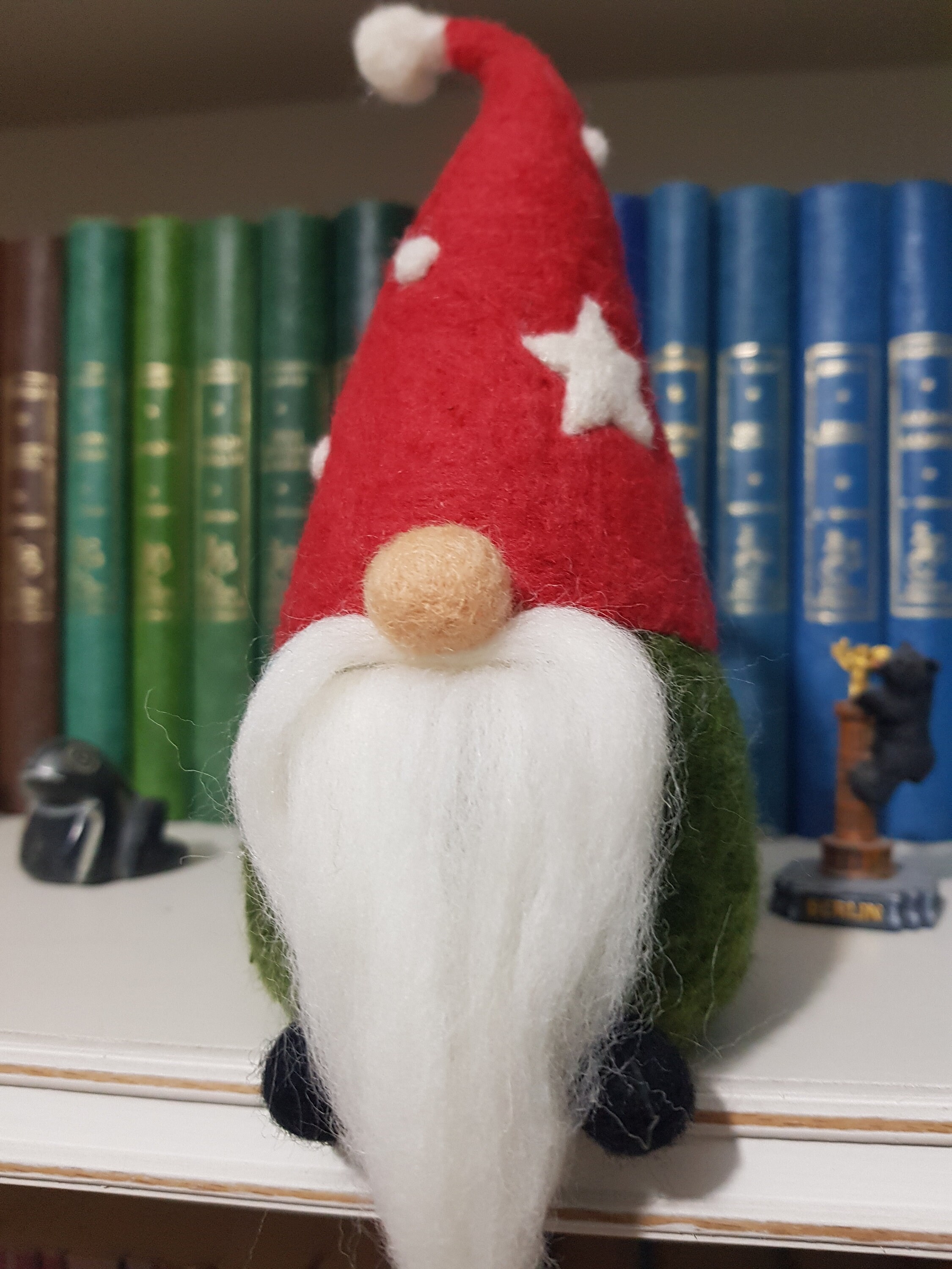 Felted Gnome // Handmade Dwarf // Felt Figures // Felted Elf Figure ...
