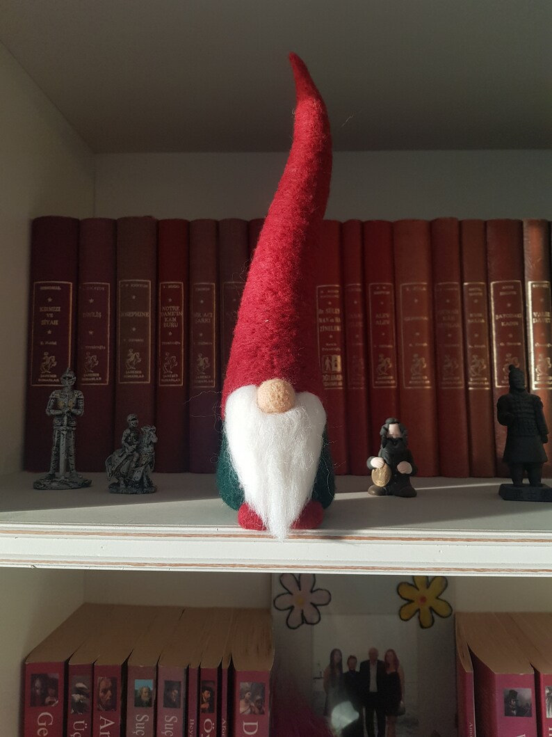 Felted Christmas Dwarf // Handmade Dwarf // Felt Figures // Felted Elf ...