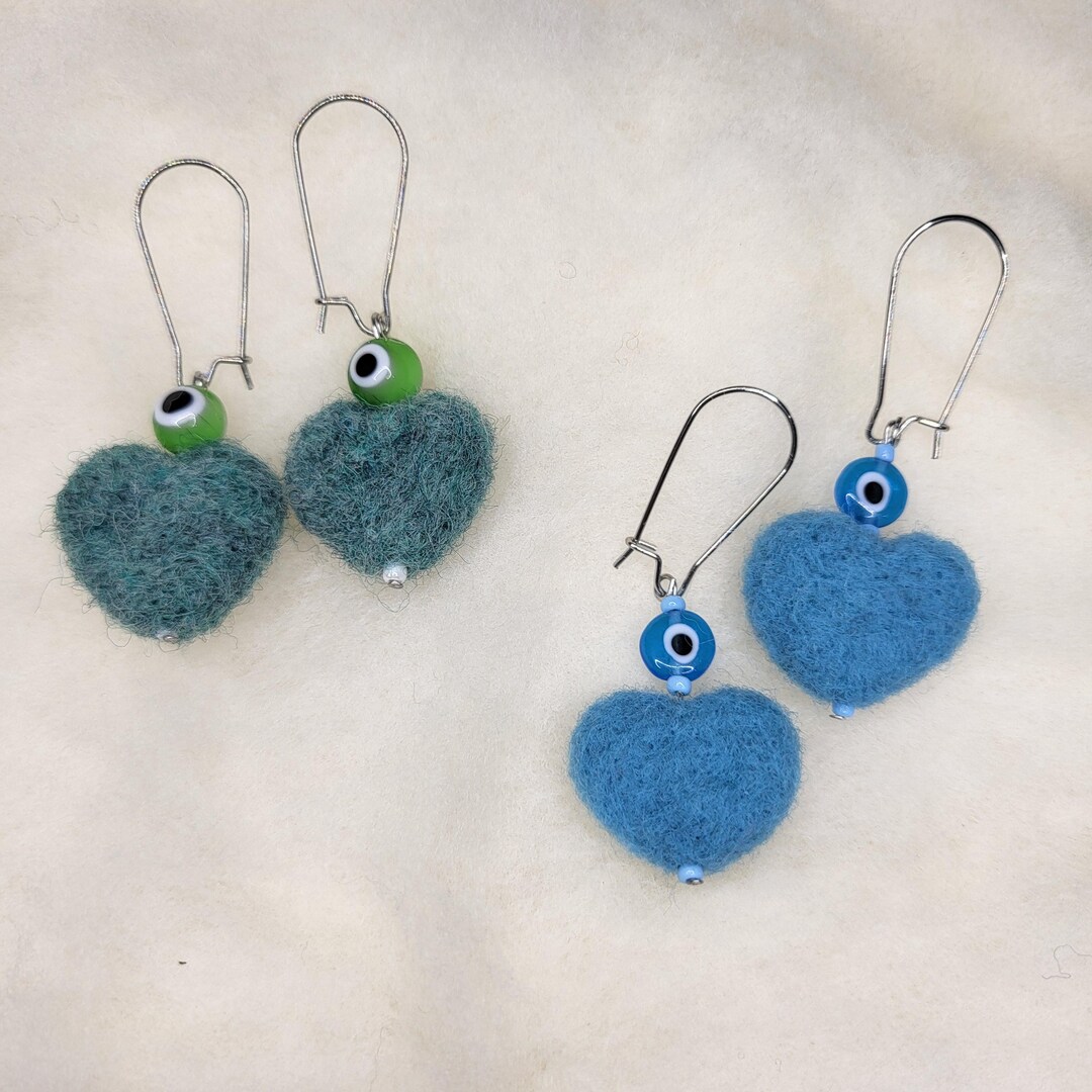 PDF Tutorials // How to Make Needle Felted Earrings // Needle Felting ...