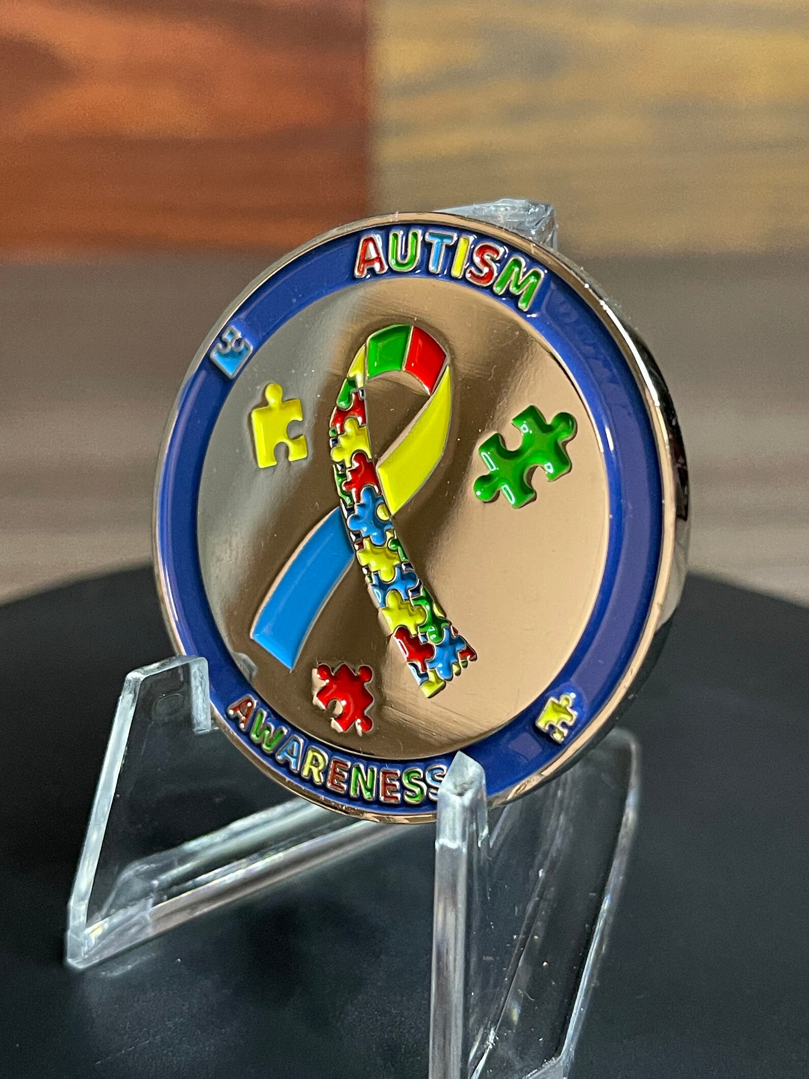 Autism Awareness Coin by AchievMo | Etsy