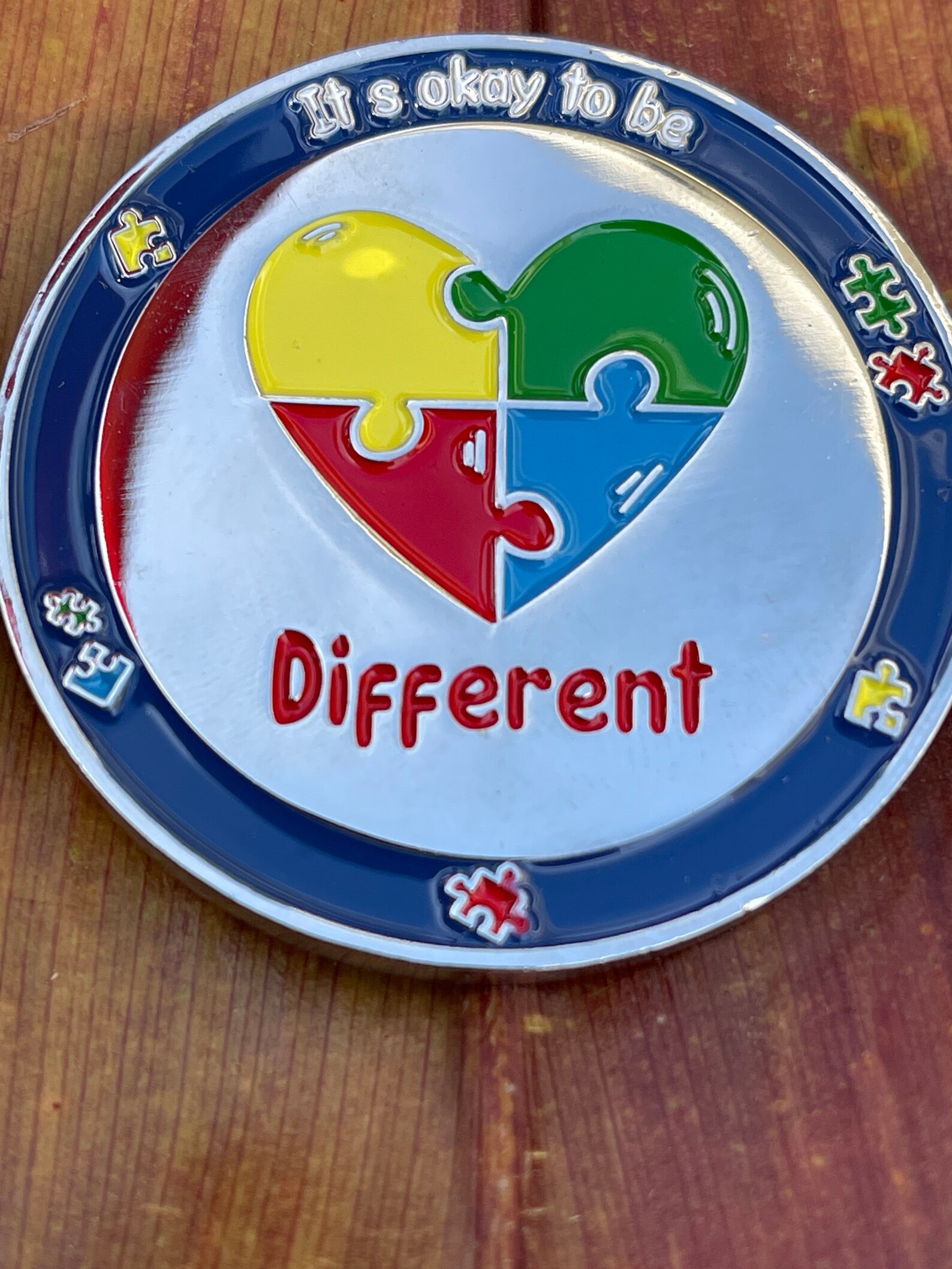Autism Awareness Coin by AchievMo | Etsy