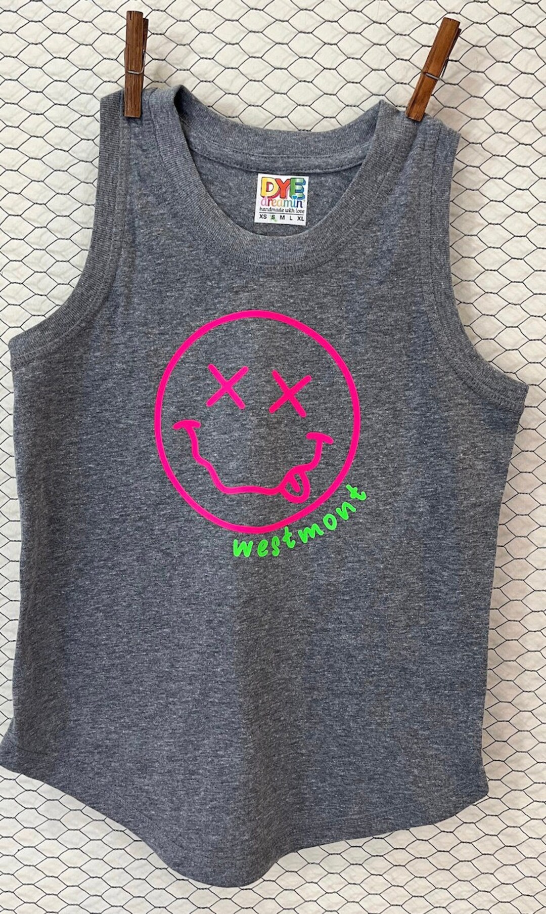 Custom NEON DIZZY Shirt for Girls - Summer Camp Tank- Sleep Away Camp ...
