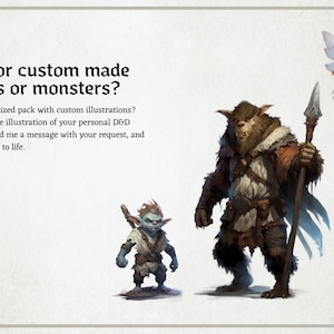 D&D Monster Cards, Challenge 1/4, Tokens, Foldable Board Cards, Custom ...