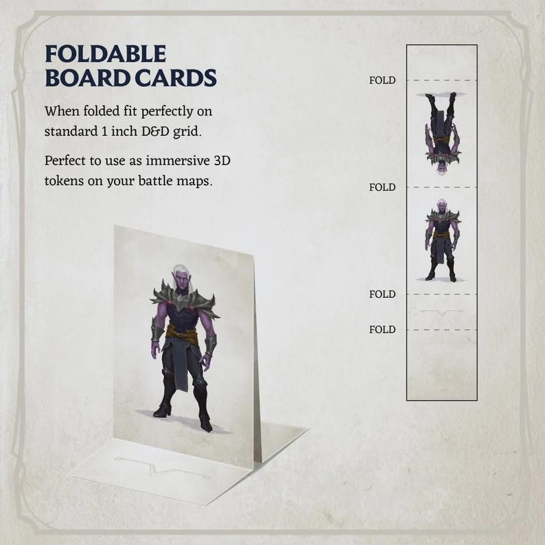 D&D NPC Cards, Lost Mine of Phandelver, NPC Art, Tokens, Foldable Minis ...