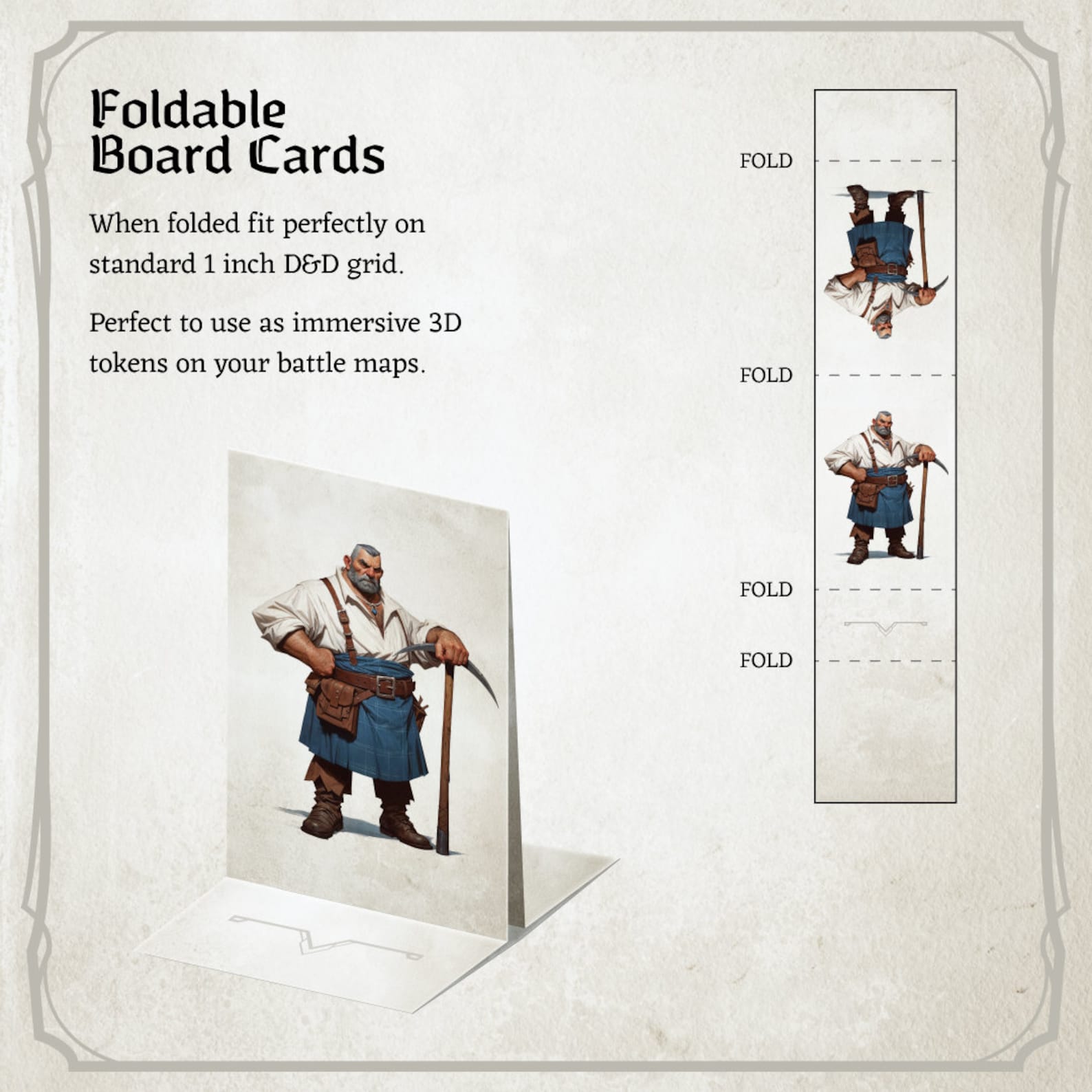 D&D Phandalin NPC Cards, Lmop, Doip, Pabtso, Tokens, Foldable Board ...
