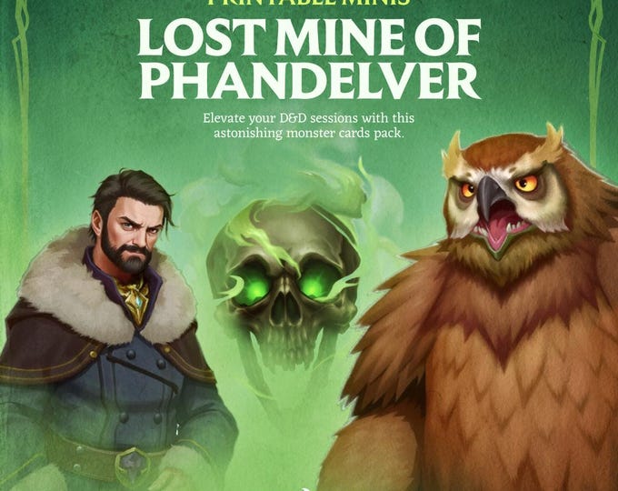 D&D Phandalin NPC-Karten, LMoP, DoIP, PaBtSO, Token, faltbare ...