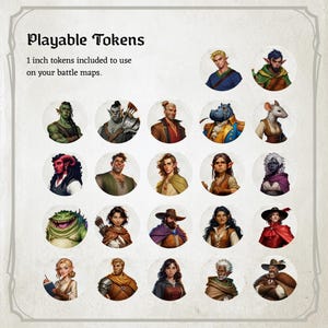 D&D Waterdeep NPC Cards, WDH, Tokens, Foldable Board Cards, Custom Made ...