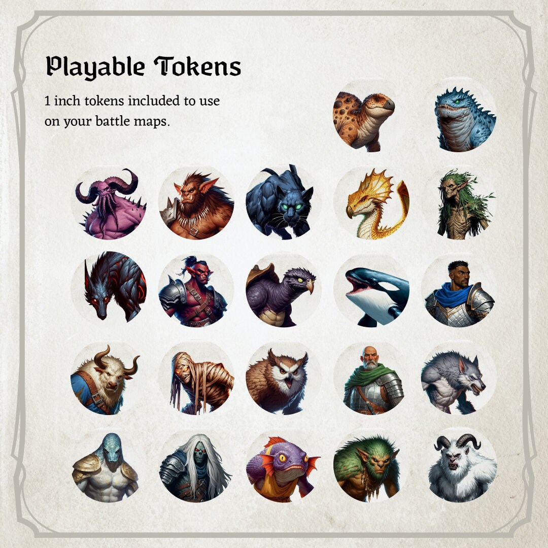 D&D Monster Cards, Challenge 3, Tokens, Foldable Board Cards, Custom Made, High-quality Cards ...