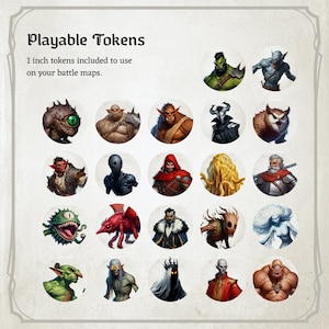 D&D Monster Cards, Lost Mines of Phandelver, Tokens, Foldable Board ...