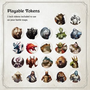 D&D Monster Cards, Challenge 1, Tokens, Foldable Board Cards, Custom Made, High-quality Cards ...