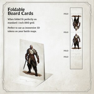 D&D Monster Cards, Challenge 1/2, Tokens, Foldable Board Cards, Custom Made, High-quality Cards ...