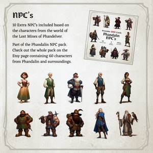 D&D Monster Cards, Lost Mines of Phandelver, Tokens, Foldable Board ...