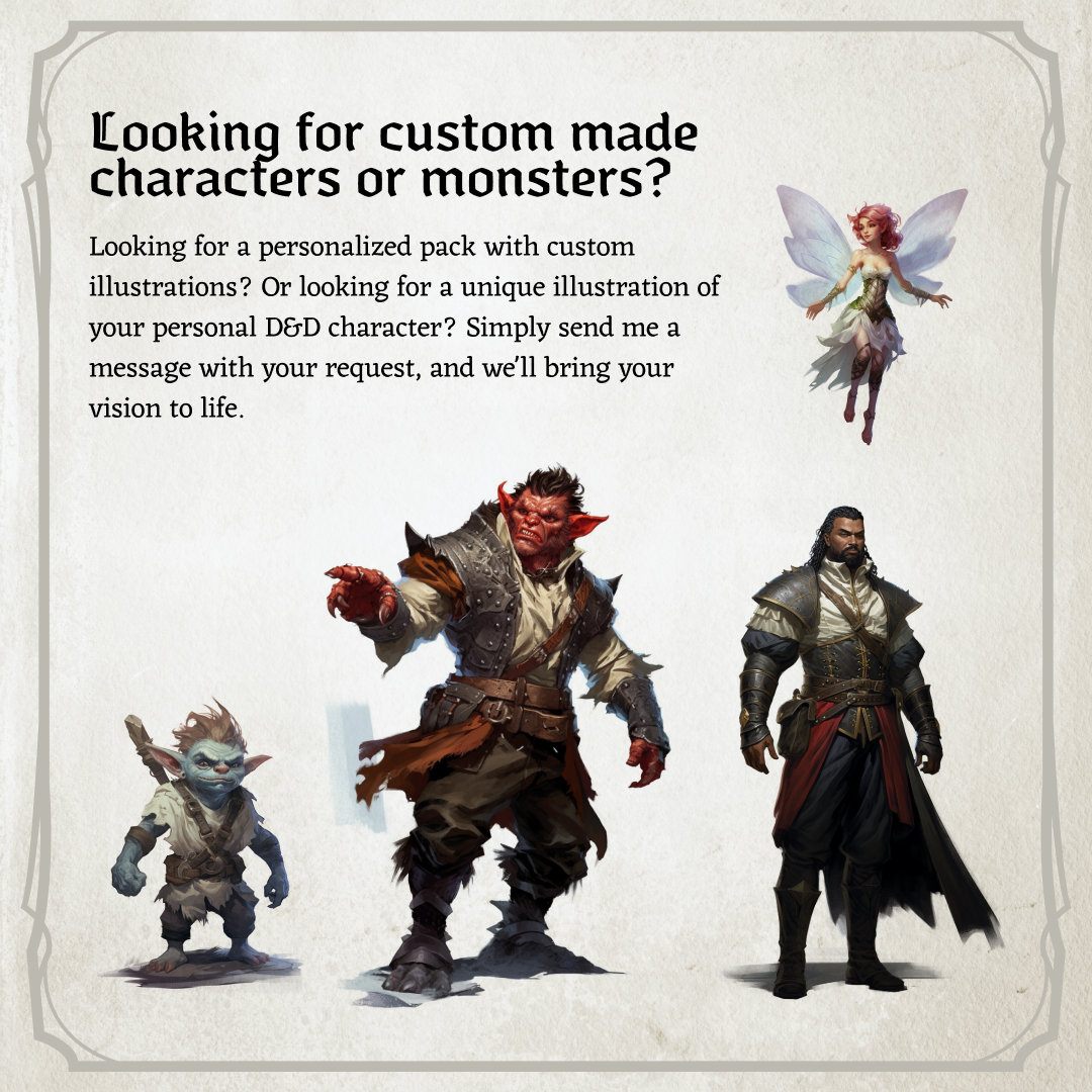 D&D Monster Cards, Challenge 3, Tokens, Foldable Board Cards, Custom Made, High-quality Cards ...
