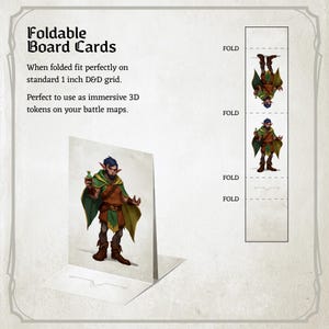 D&D Waterdeep NPC Cards, WDH, Tokens, Foldable Board Cards, Custom Made ...