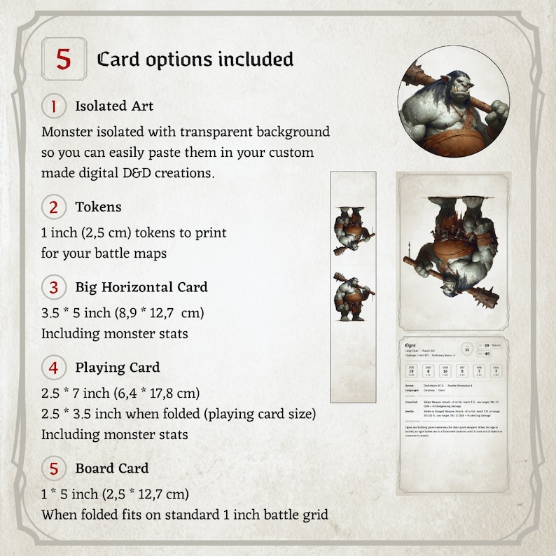 D&D Monster Cards, Dragon of Icespire Peak, Tokens, Foldable Board ...