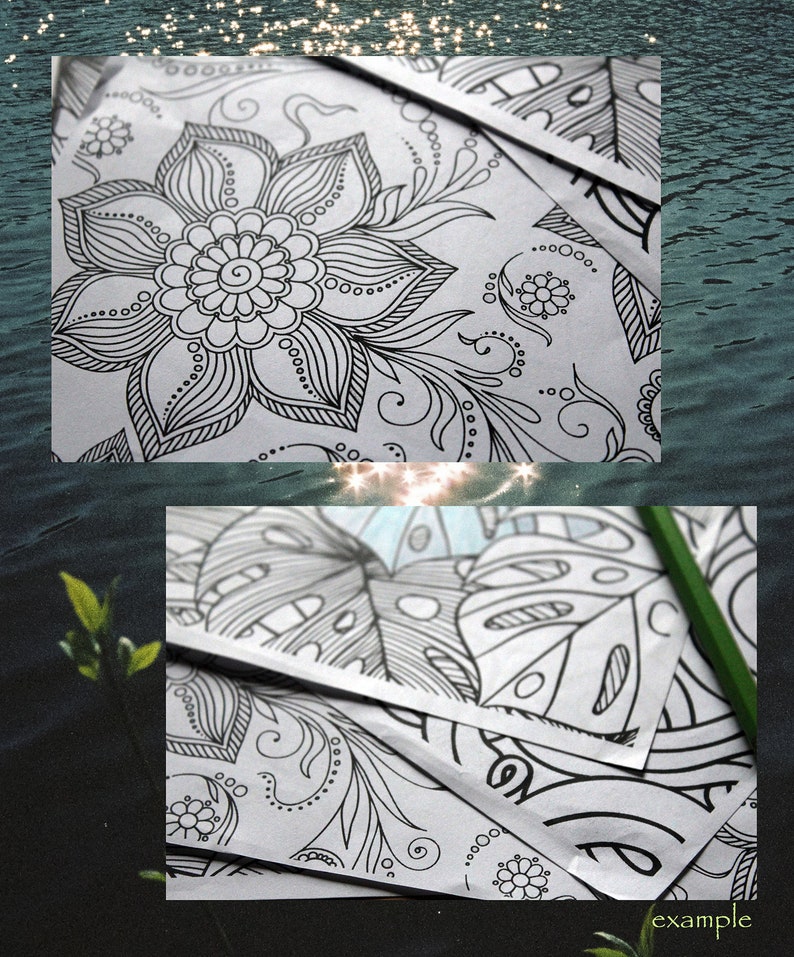 Mindful Coloring Pages | Printable Coloring Pages for Adults | 50 ...