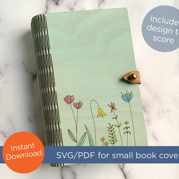 Laser Cut Book Cover With Hinge - Etsy