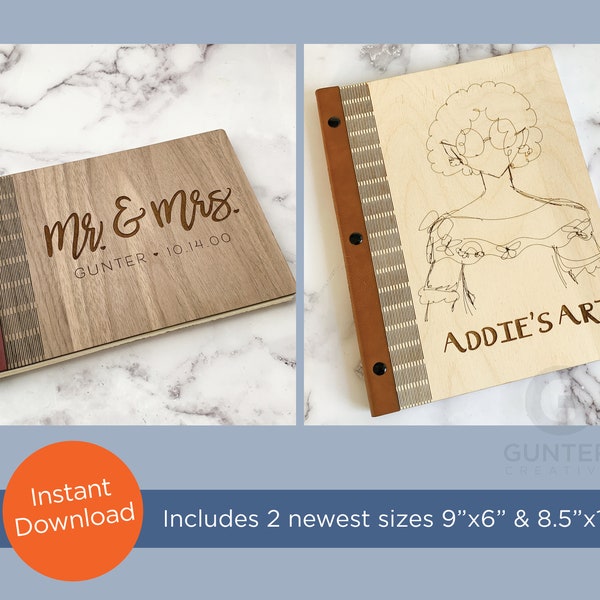 Laser Cut Book Cover With Hinge - Etsy