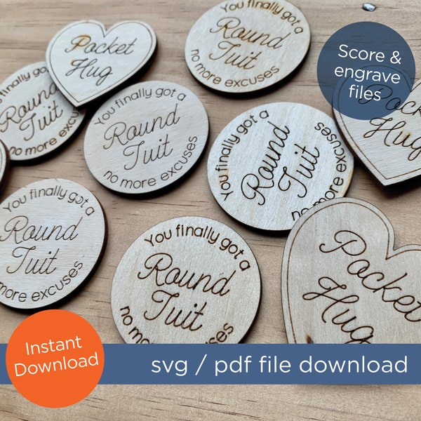 Round Tuit Svg - Etsy UK