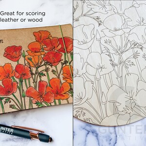 Poppies - Single Line Score Elements SVG, PDF - Etsy