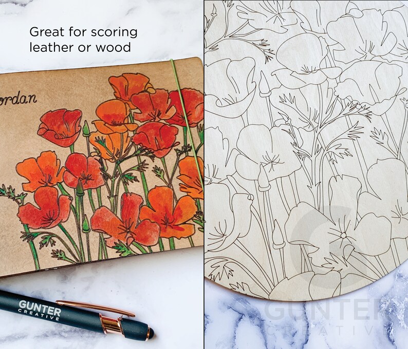 Poppies Single Line Score Elements SVG PDF - Etsy