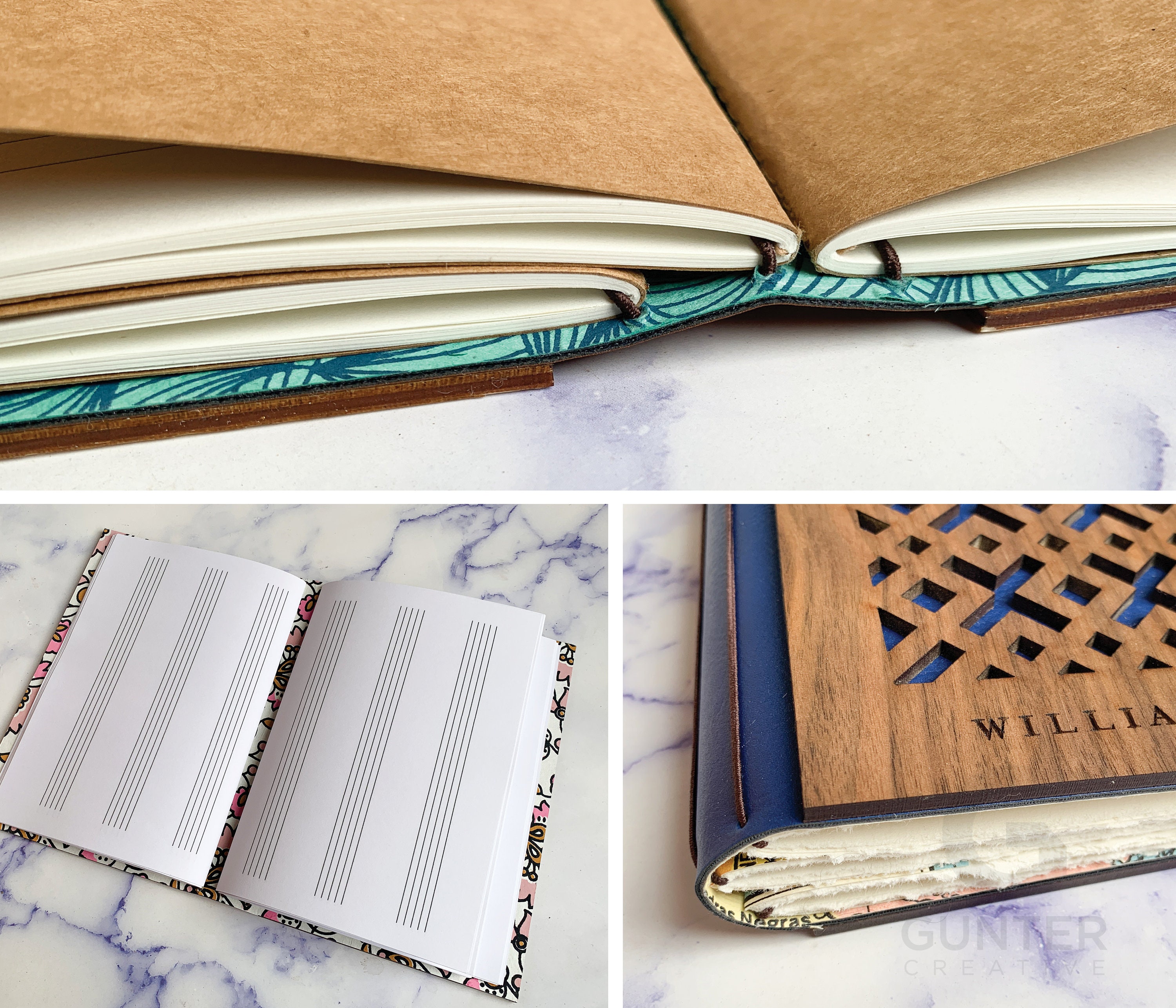 Music Notes Design Book Covers, SVG/PDF File for Laser, Sketchbook ...