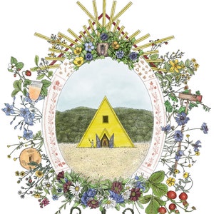 Midsommar Botanical Art Print - Etsy