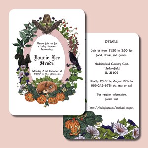 Custom Botanical Invitation Design - Etsy